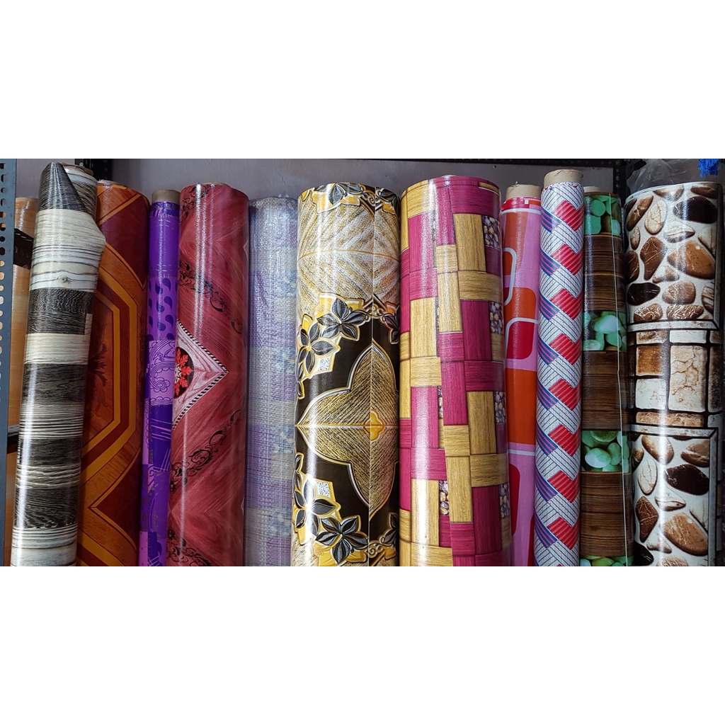 Jual Tikar Terpal Karpet Vinyl Plastik Kayu Marmer Dekor Lantai Tebal ...