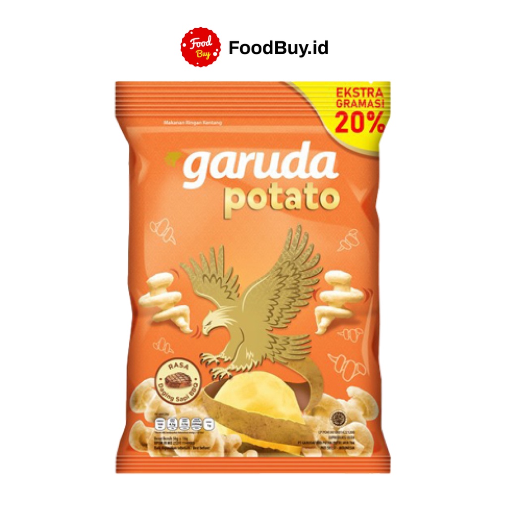 Jual Garuda Crunchy Potato Rasa Daging Sapi BBQ 60 gr | Shopee Indonesia