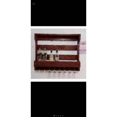 Jual rak wine / rak minuman / rak botol / rak gelas / rak tempel ...