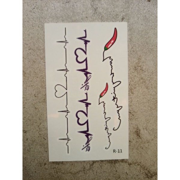Jual Tatto temporer tulisan inggris /Temporary tattoo tulisan/STIKER ...