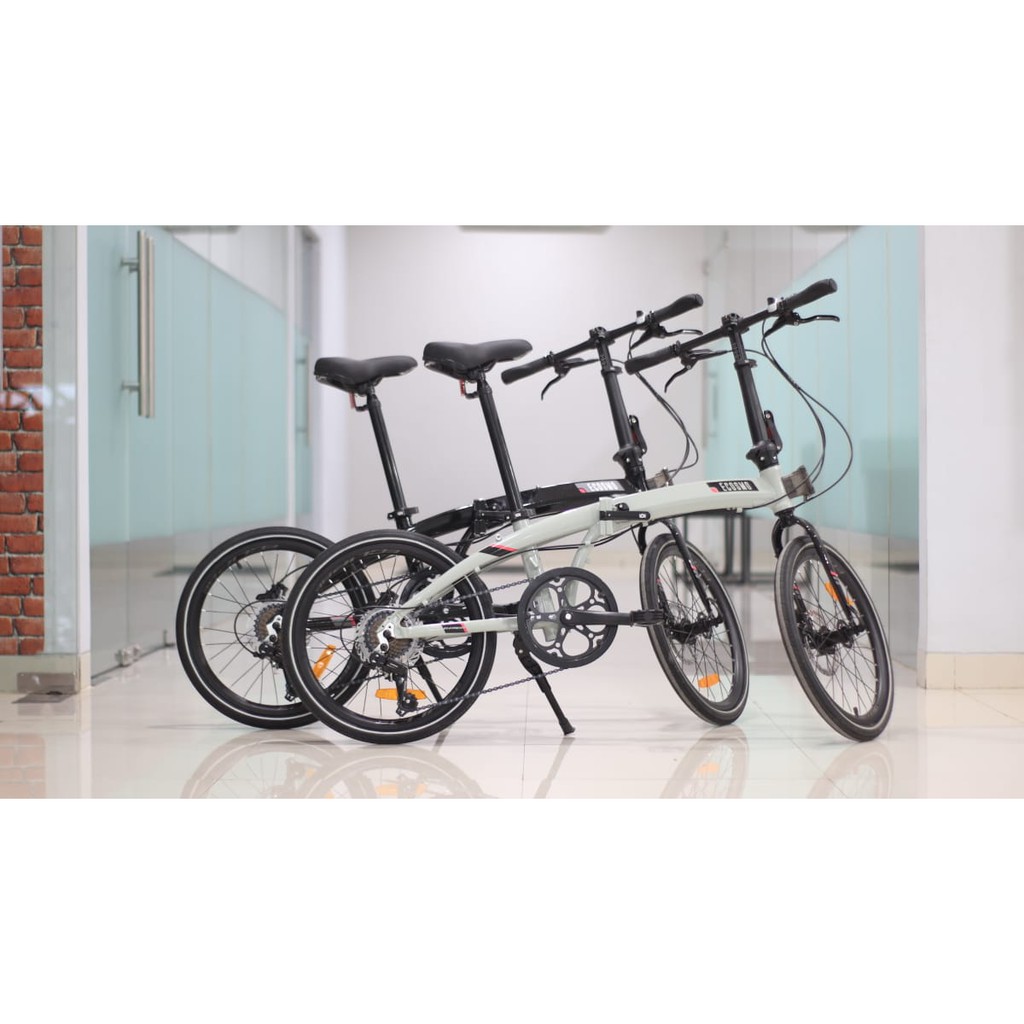 Jual sepeda lipat Ecosmo 7sp E Cosmo 7 sp element hydrolic alloy ...