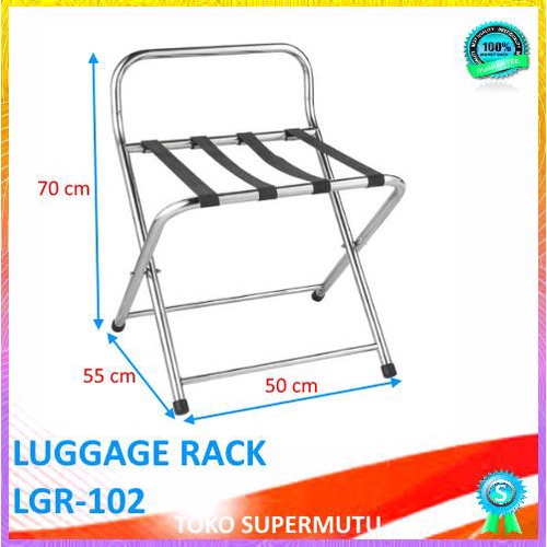 Jual Rak Koper Mutu Stainless Lgr-102 Folding Luggage | Shopee Indonesia
