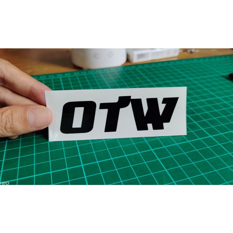 Jual stiker otw custom tulisan kata lucu distro | Shopee Indonesia