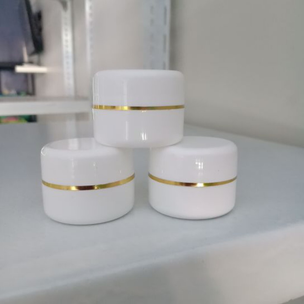 Jual POT CREAM 12,5 GRAM PUTIH WADAH PUTIH KEMASAN KOSMETIK TEMPAT ...