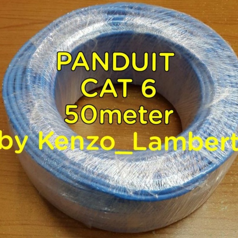 Jual kabel LAN UTP CAT 6 PANDUIT panjang @50meter warna BIRU | Shopee ...