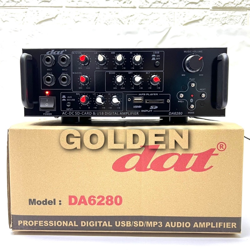 Jual Amplifier Dat DA 6280 Original Ampli Dat DA6280 Bluetooth USB ...