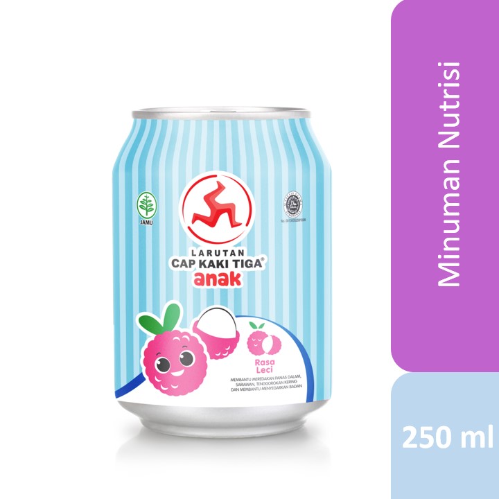 Jual Cap Kaki Tiga Anak Lychee Kaleng 250ml | Shopee Indonesia