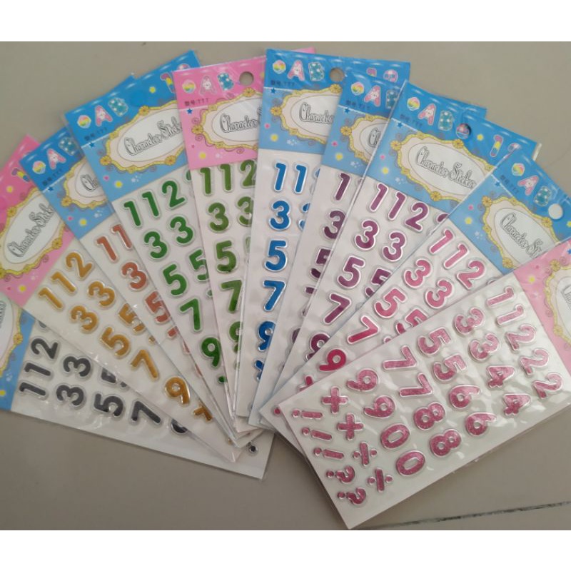 Jual Stiker timbul ANGKA ukuran 9x20cm | Shopee Indonesia