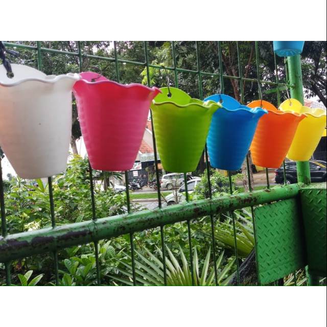 Jual POT TEMPEL DINDING OMBAK - POT DINDING - POT TEMPEL | Shopee Indonesia