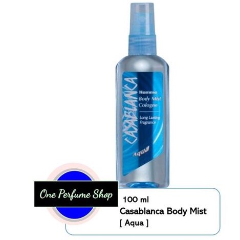 Jual Parfum Casablanca Body Mist Aqua Biru 100ml | Shopee Indonesia