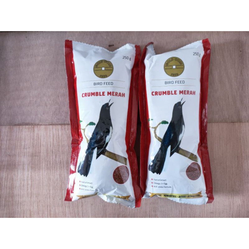 Jual Gold Coin (Bird Feed) - Crumble Merah with Yucca Extract, Omega 3 ...