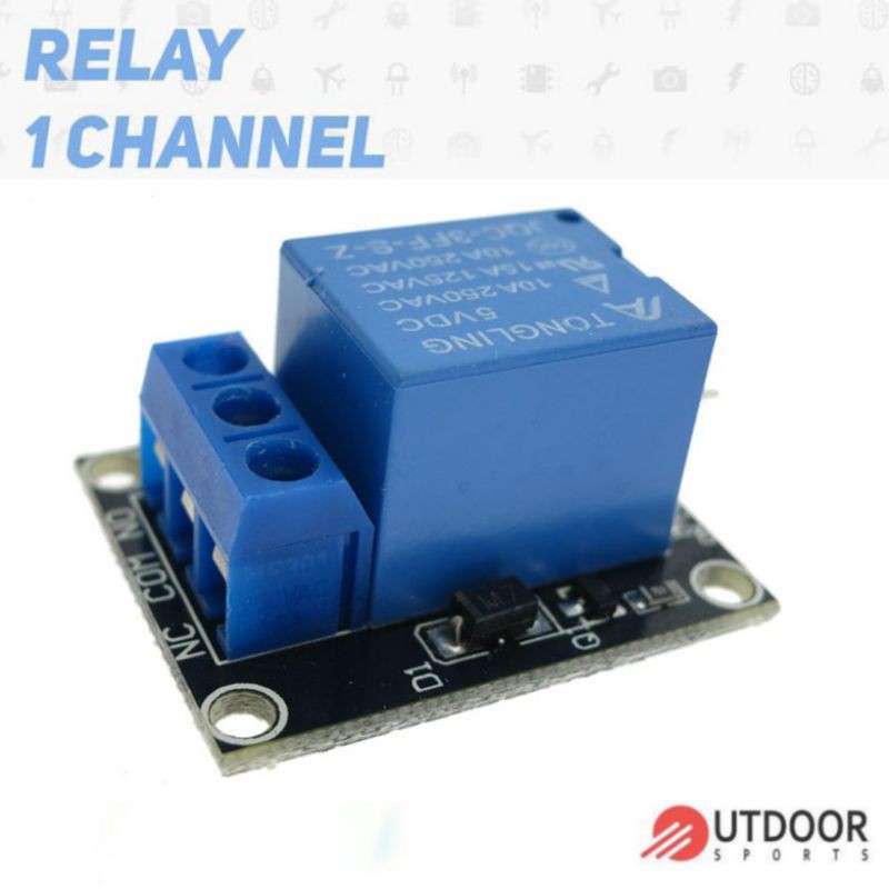 Jual Relay 1 Channel 5V Untuk Arduino Relay Module Board untuk Arduino ...