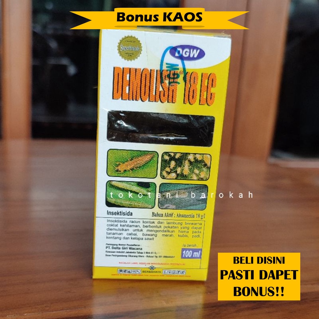 Jual Demolish 18 EC 100ml insektisida abamektin thrips | Shopee Indonesia