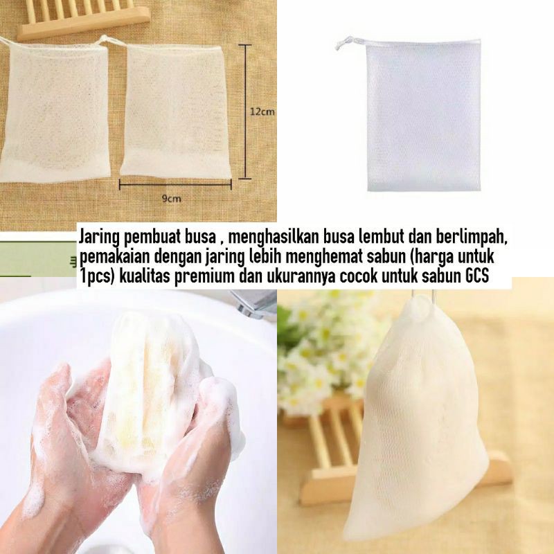 Jual ART221 KANTONG JARING PEMBUAT BUSA SABUN SOAP FOAMING NET JARING ...