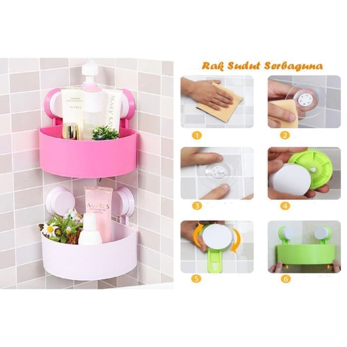 Jual RAK SUDUT SIKU - RAK POJOK KAMAR MANDI | Shopee Indonesia