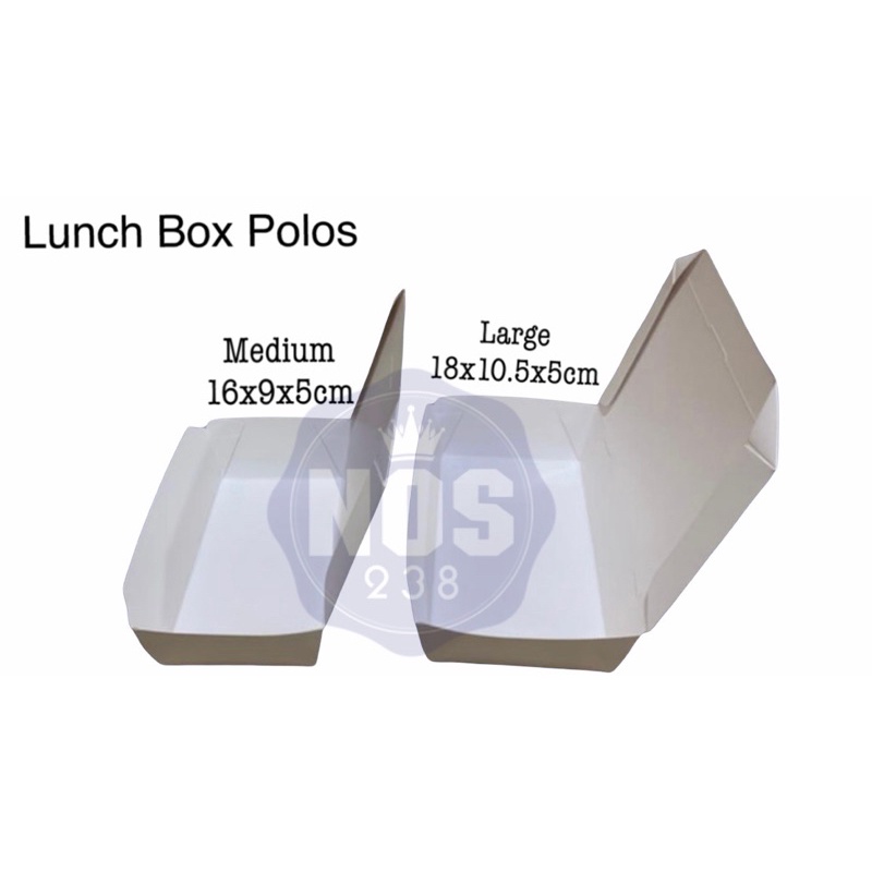 Jual Paper Lunch Box Polos isi 50pcs | Shopee Indonesia