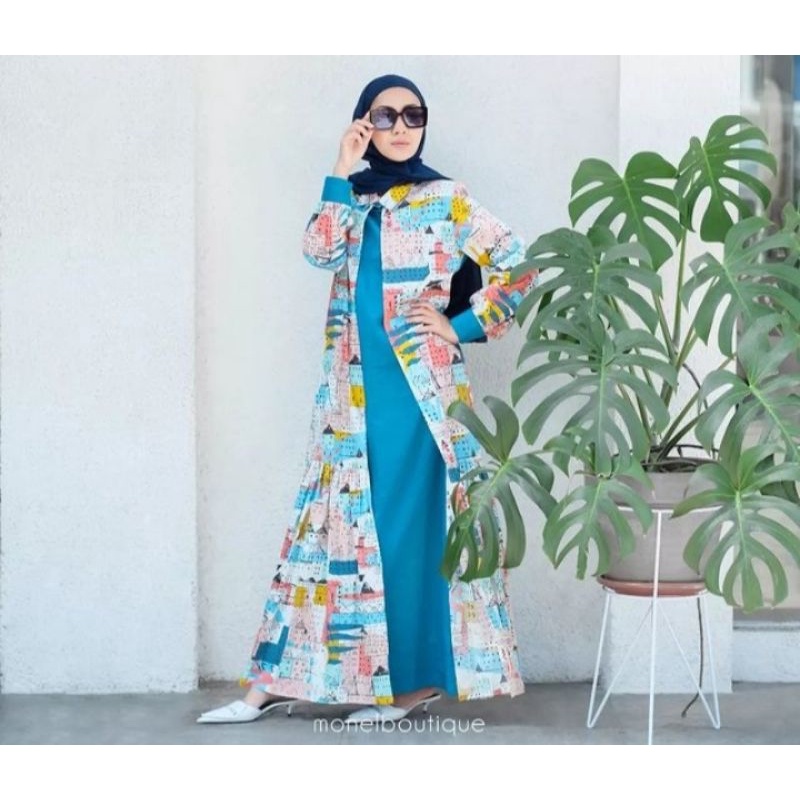 Jual Cello dress blue (M) | Shopee Indonesia