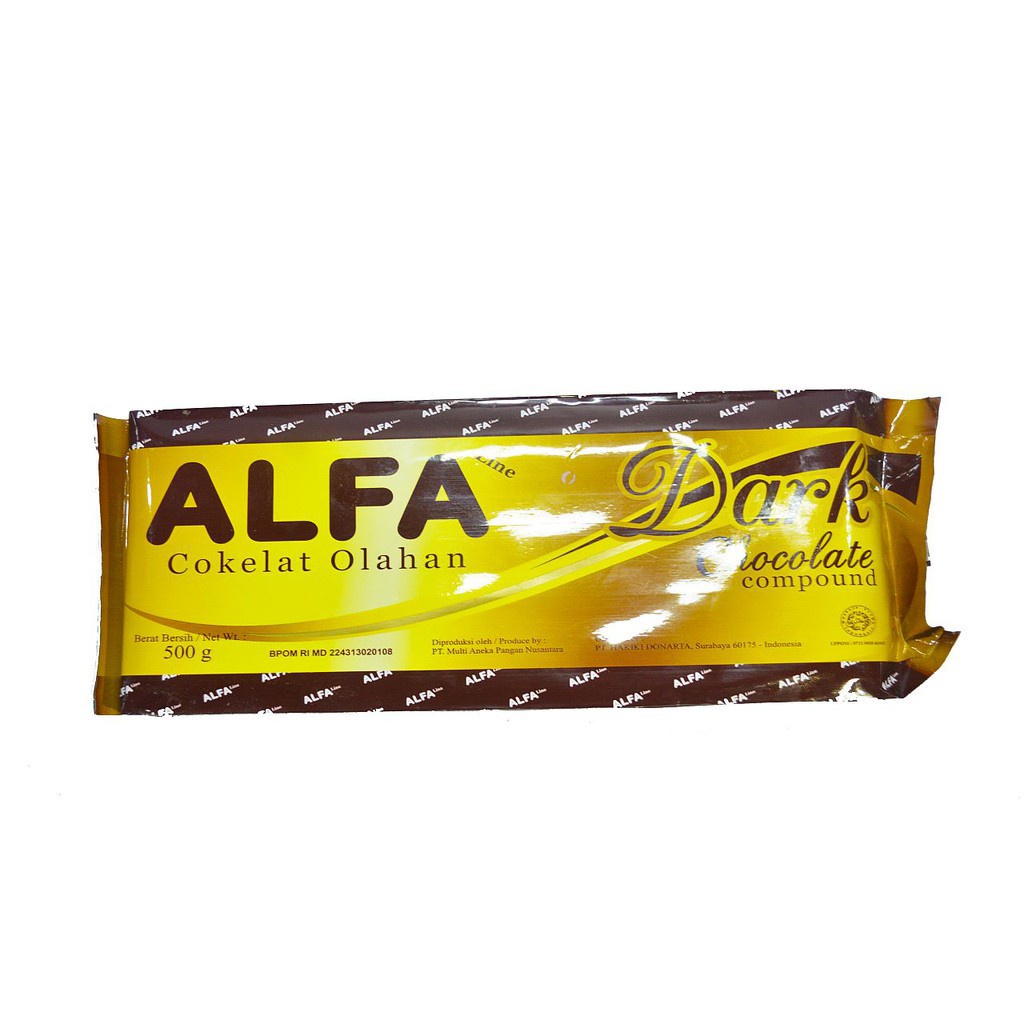 Jual ALFA DARK CHOCLATE COMPOUND 250 GR / COKLAT COMPOUND / COKLAT ...