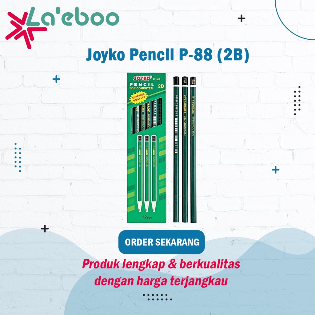 Jual Pensil 2B Joyko | Joyko Pencil P-88 (2B) | Shopee Indonesia