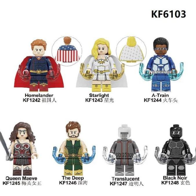 Jual Eklusif Kf1242 - Homelander The Boys Amazon Lego Minifigure Brick ...