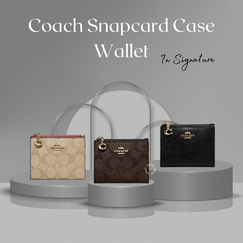 Jual COACH Snapcard Case Wallet 100% ORIGINAL | Shopee Indonesia