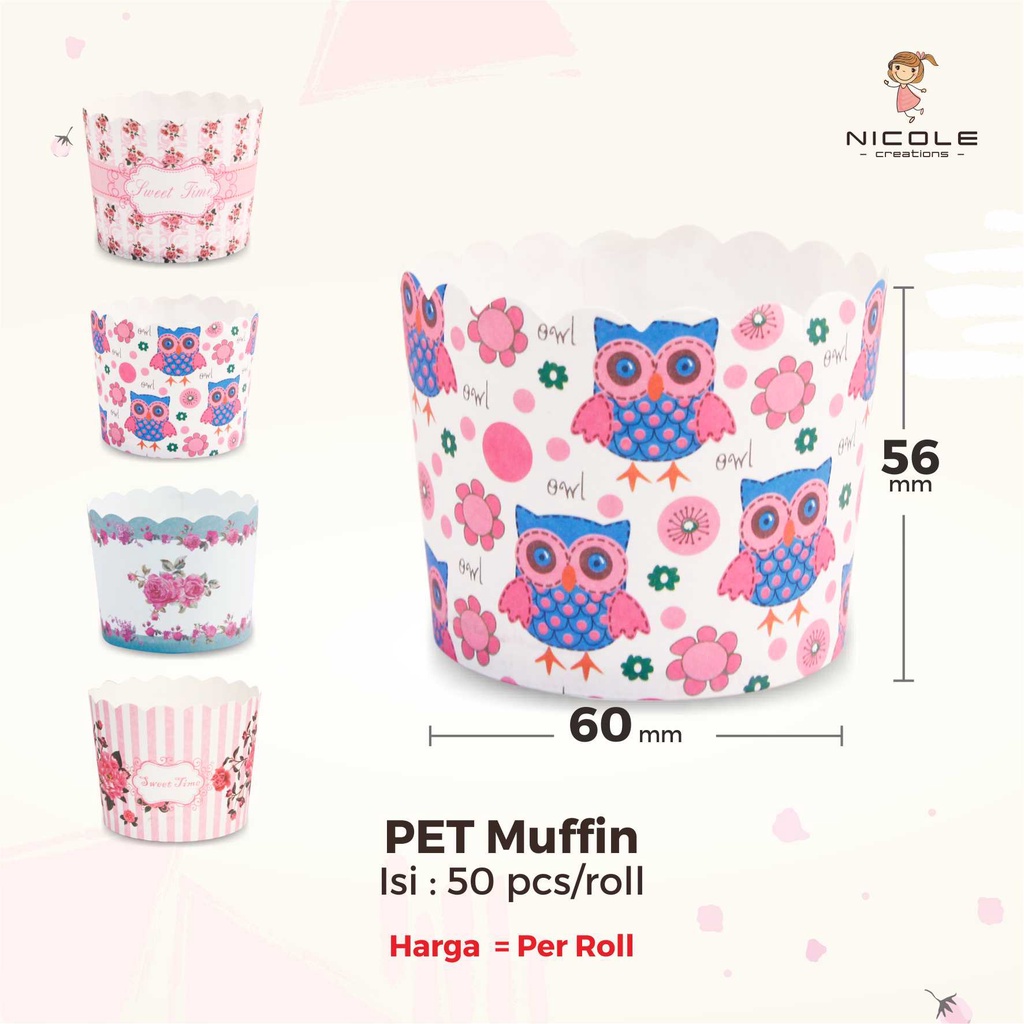 Jual PET/Cup Roti/Wadah Roti/Kertas Baking Muffin/Paper Cup/Cup Case ...