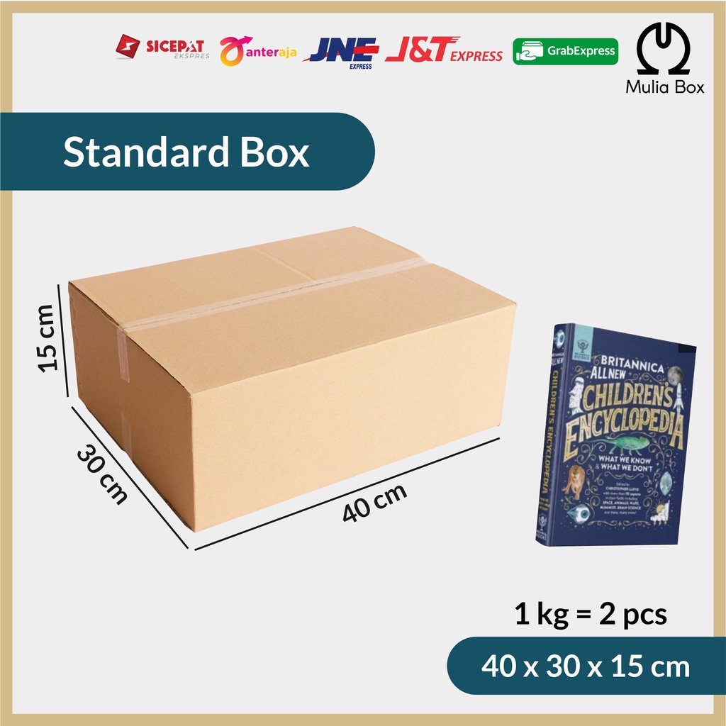 Jual Kardus Packing Standar Box 40 x 30 x 15 cm Corrugated Karton Dus ...