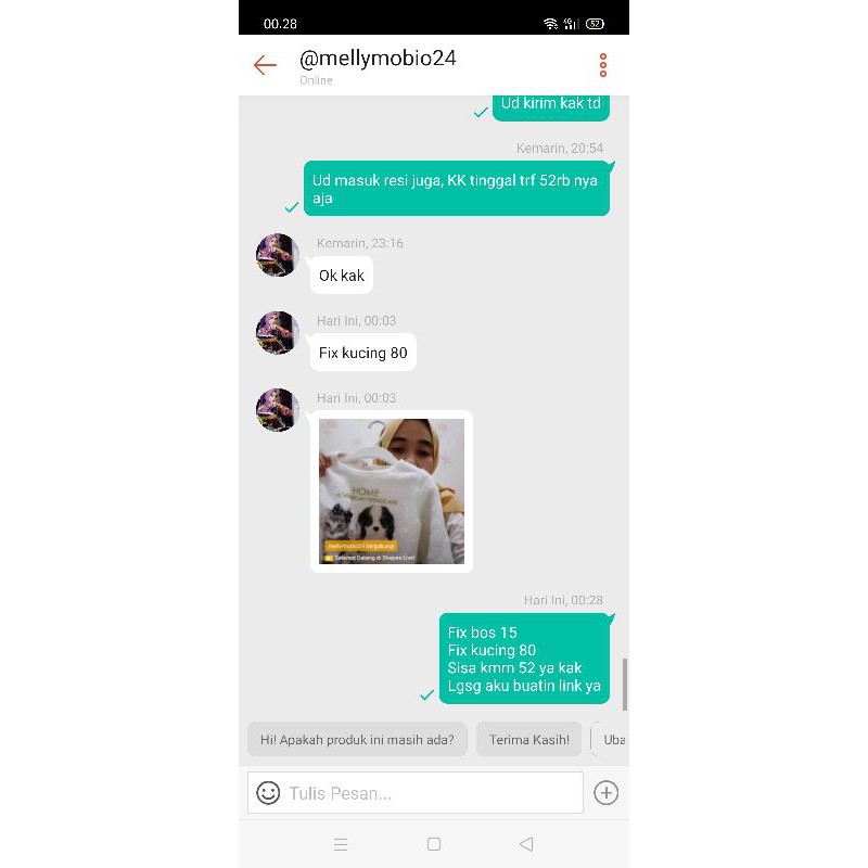 Jual orderan kak melly | Shopee Indonesia