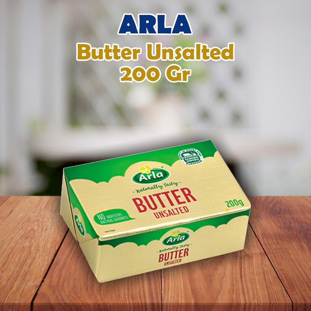 Jual ARLA Butter Unsalted 200 Gr | Shopee Indonesia