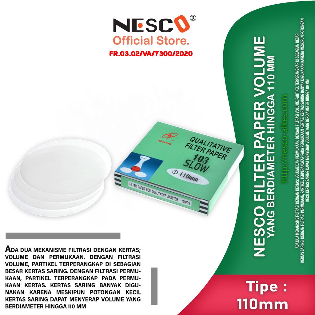 Jual Nesco Filter Paper, 100lembar/pack | Shopee Indonesia