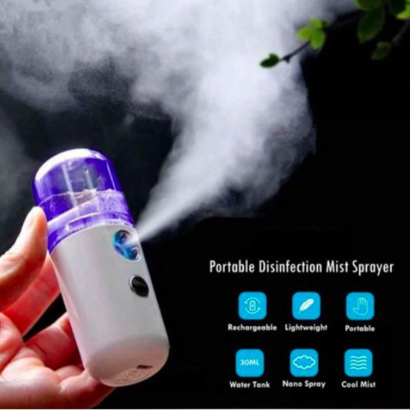 Jual Nano Spray Portable Mini USB / Sprayer Mist Pelembab Wajah Perawatan Wajah | Shopee Indonesia