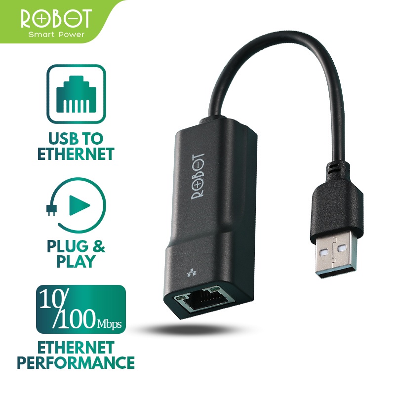 Jual ROBOT EA10 CONVERTER LAN USB ETHERNET ADAPTER 2.0 TO 10/100 ...
