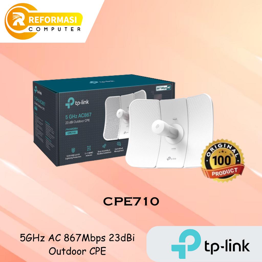 Jual TP-LINK CPE710 5GHz AC 867Mbps 23dBi Outdoor TPLINK CPE 710 ...
