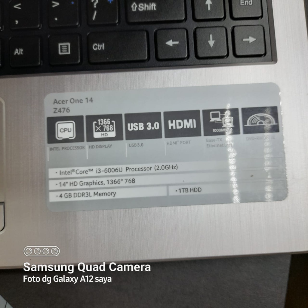 Jual PROMO LEPTOP laptop second Bekas Acer Z476 core i3 gen7 ram 8gb 8 GB RAM8 HDD 1TB 14 inc ...