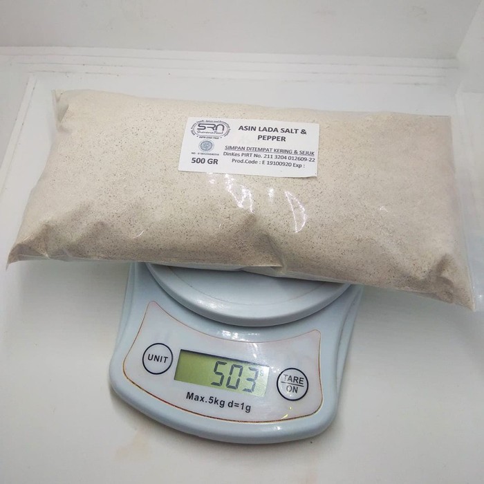 Jual BUMBU TABUR 500 GRAM REPACK RASA ASIN LADA SALT & PEPPER COCOK ...