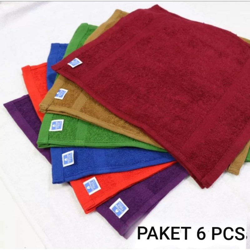 Jual COD-12 PCS (Satu lusin) SLAMPE/ HANDUK KECIL/SAPU TANGAN SEGI ...