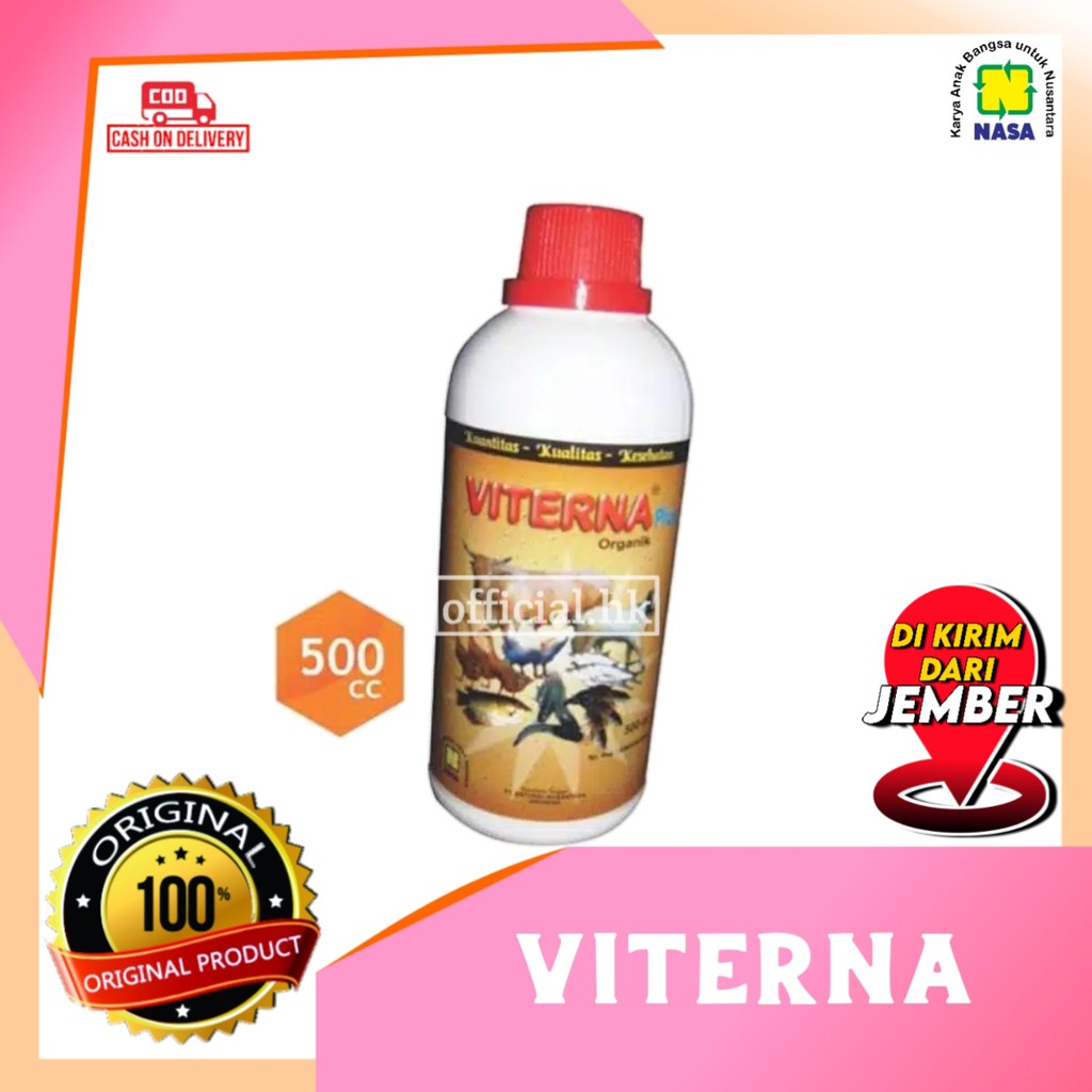 Jual VITERNA PLUS NASA KEMASAN 500cc - VITERNA NASA - Vitamin Ternak ...
