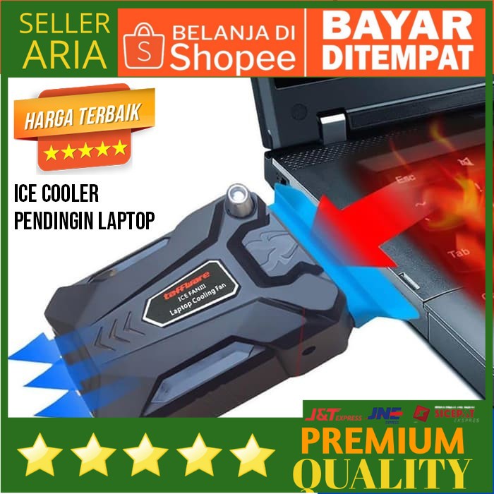 Jual PENDINGIN LAPTOP PORTABLE NOTEBOOK COOLER FAN 3000 RPM KIPAS SUHU ...