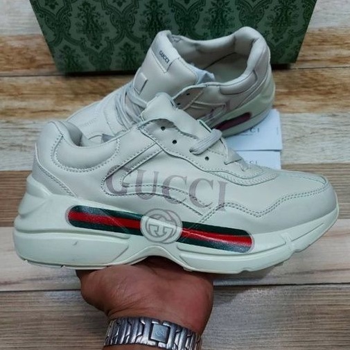 Jual Sepatu Gucci Rhyton Sneakers Logo High Premium Original | Shopee ...