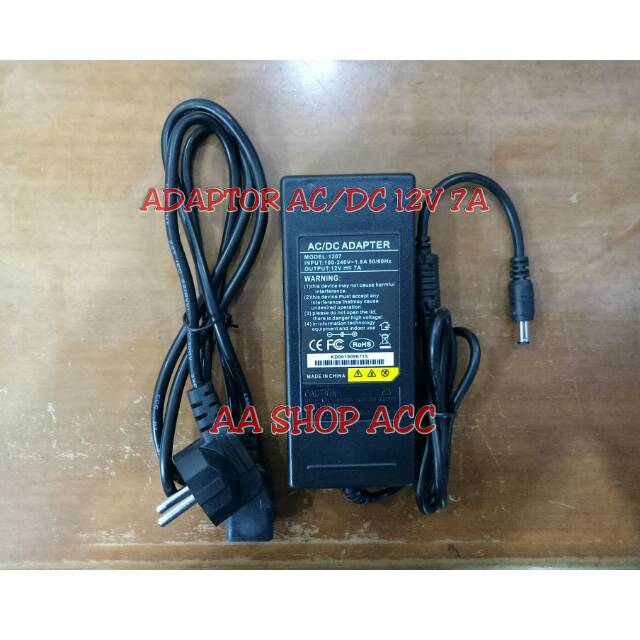 Jual AC / DC ADAPTER CCTV 12V 7A ADAPTOR CCTV / DVR 7A 12V | Shopee ...