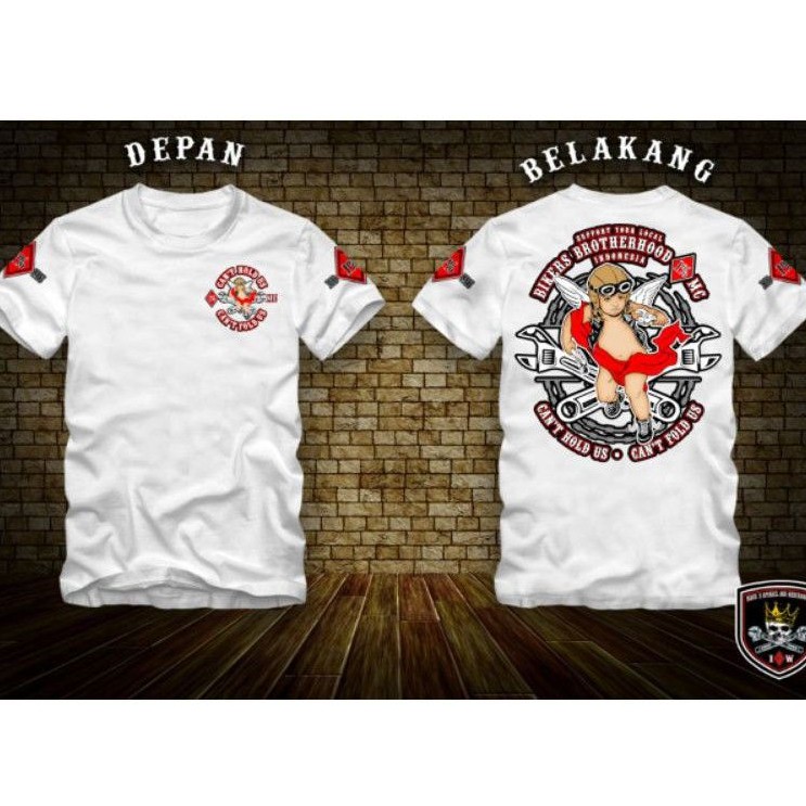 Jual Tshirt BBMC 1% ORIGINAL PILIHAN WARNA PUTIH DAN HITAM | Shopee Indonesia