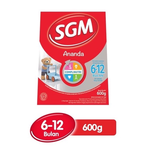 Jual SGM Ananda 6 - 12 Bulan 600g | Shopee Indonesia