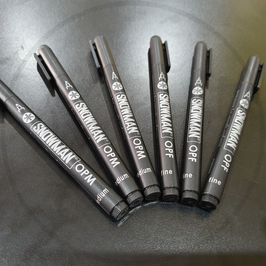 Jual SNOWMAN SPIDOL PEN PERMANENT OHP OPM / OPF | Shopee Indonesia