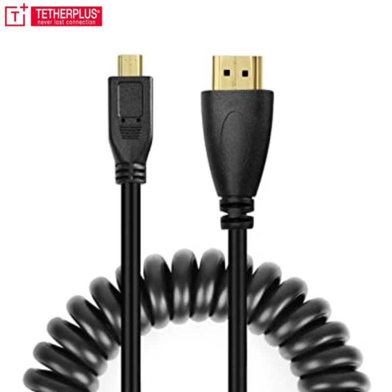 Jual Tetherplus Hdmi V14 Spiral Hdmi A To Hdmi Type D Micro Shopee