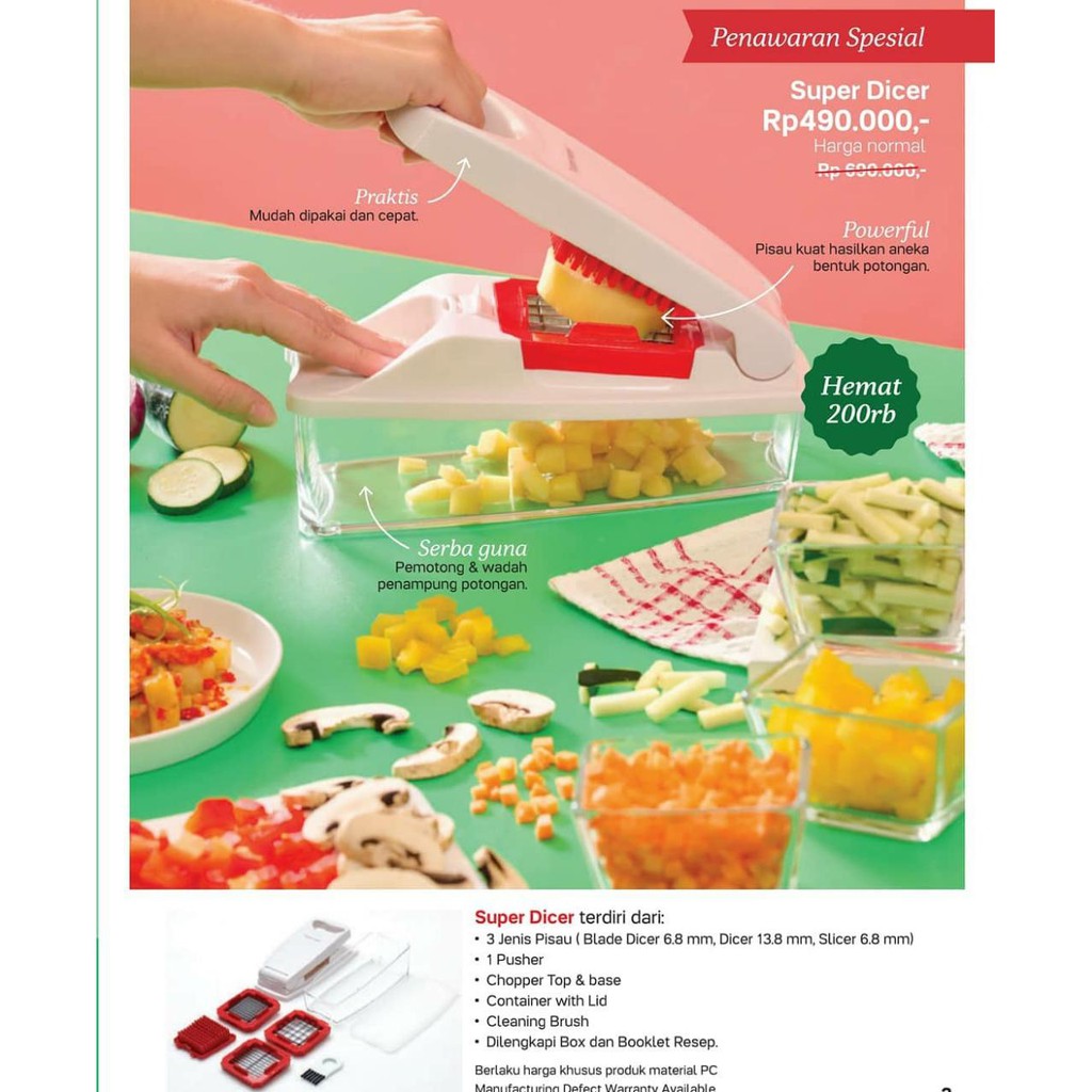 Jual TUPPERWARE super dicer pencacah serbaguna | Shopee Indonesia