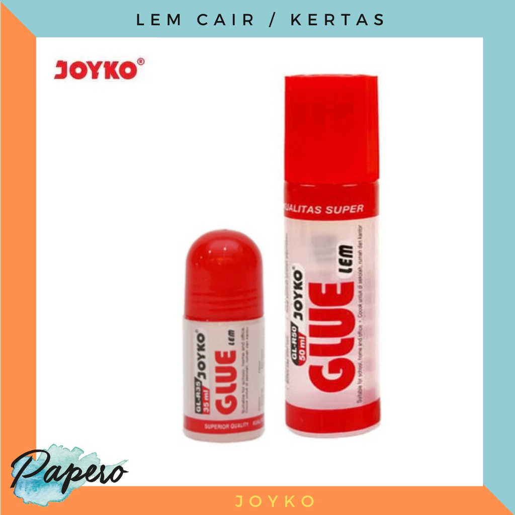 Jual Lem Cair / Gel / Kertas Joyko GL- R35 / GL- R50 | Shopee Indonesia
