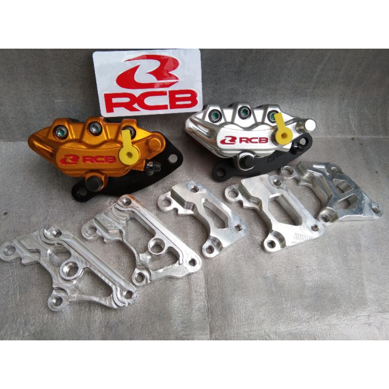 Jual PAKET SET KALIPER RCB BREKET CNC KALIPER RCB 2 OISTON PNP SHOCK ...