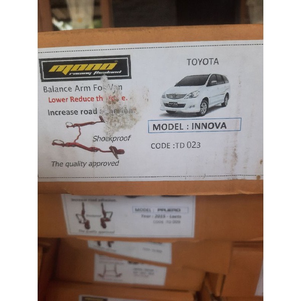 Jual balance arm stabilizer innova 2008 - 2022 mono racing thailand ...
