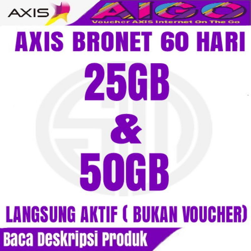 Jual [PROMO] AXIS BRONET 25GB / 50GB 60HARI NOMOR KIRIM VIA CHAT SHOPEE ...