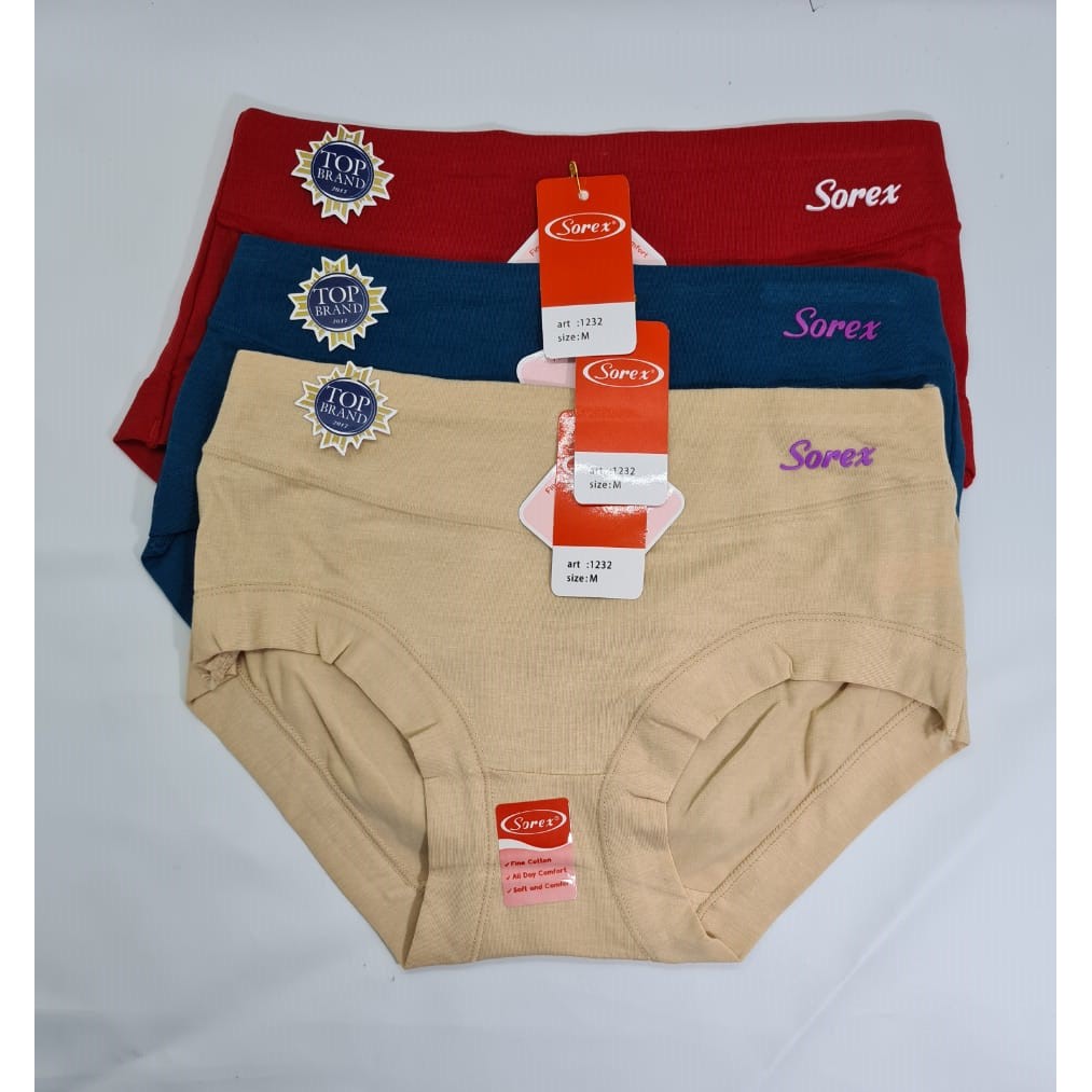 Jual CD Sorex 1232 / Celana Dalam Wanita Sorex 1232 SOFT COMFORT | Shopee Indonesia